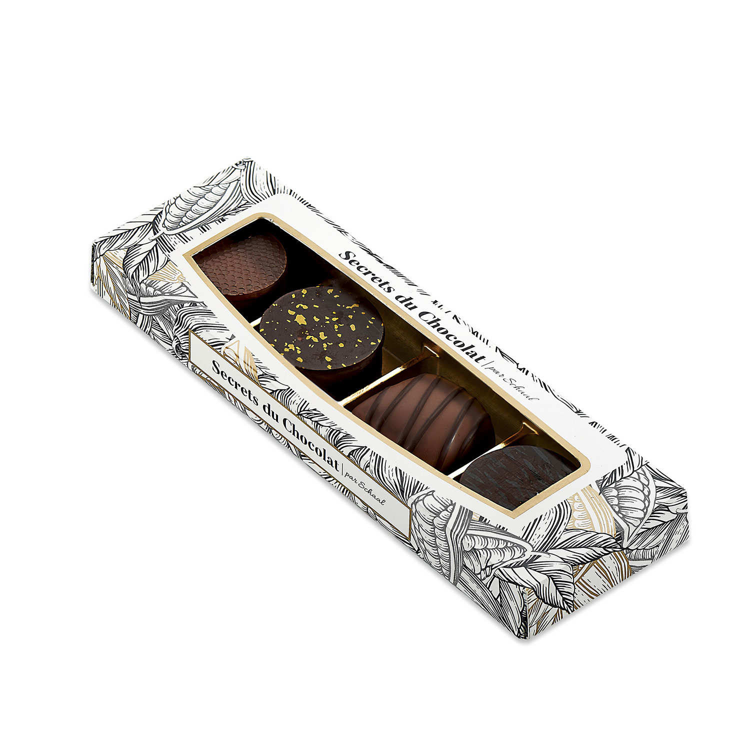 "Secrets of chocolate" box of 4 chocolates - BienManger.com Chocolats