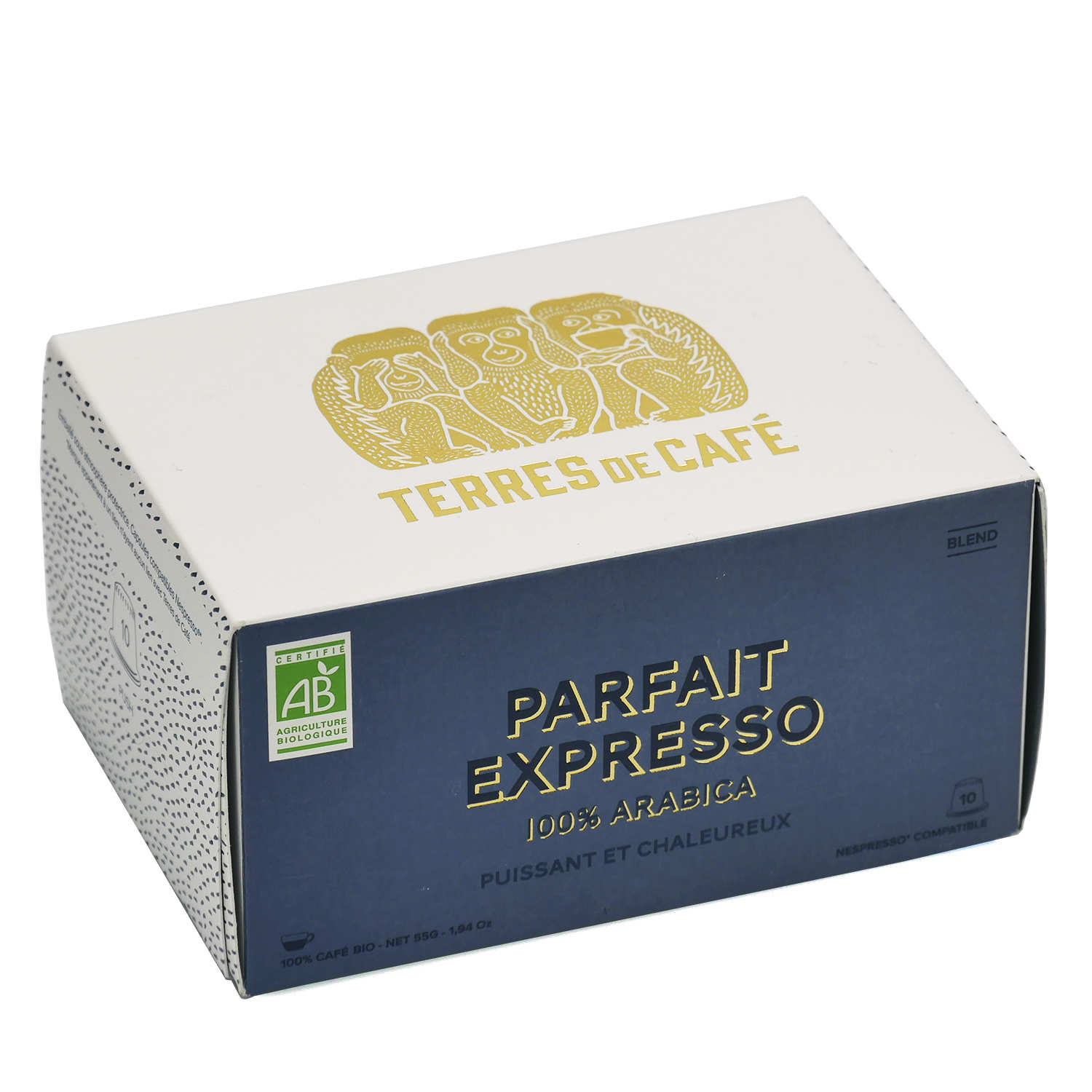 Café Parfait expresso bio - capsules compatibles Nespresso® - Terres de ...