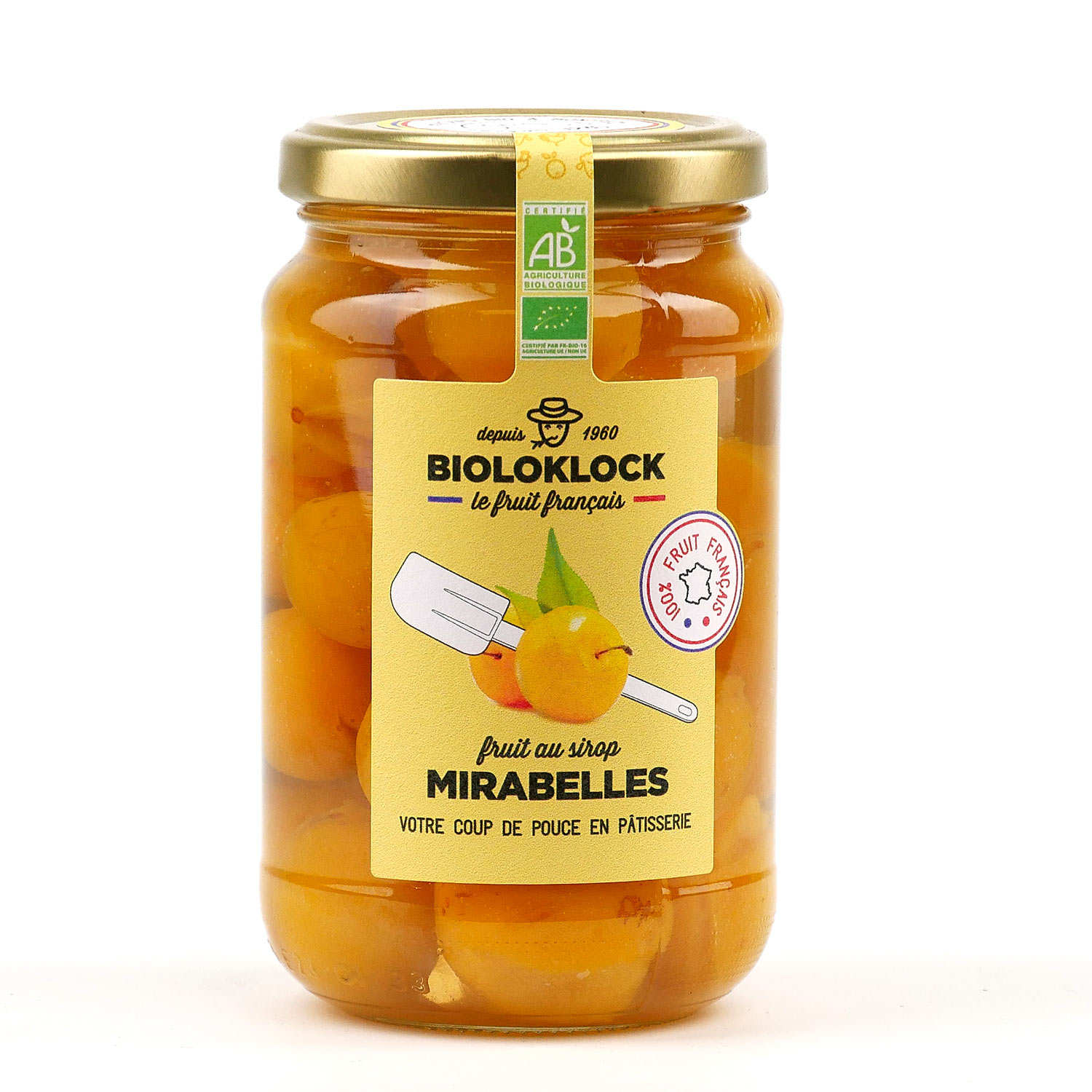 Mirabelles bio au sirop - Fabrication artisanale - Bioloklock