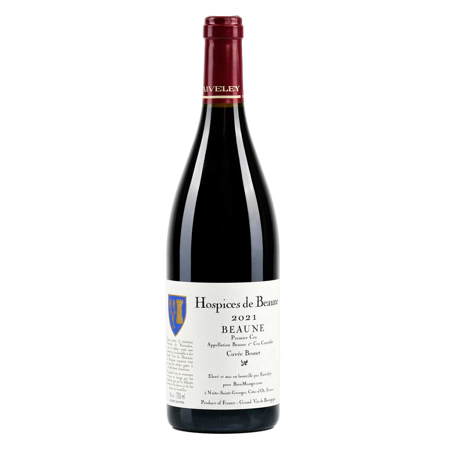 Beaune 1er Cru Cuvée Brunet 2021 - Red wine AOC of Burgundy - Hospices ...