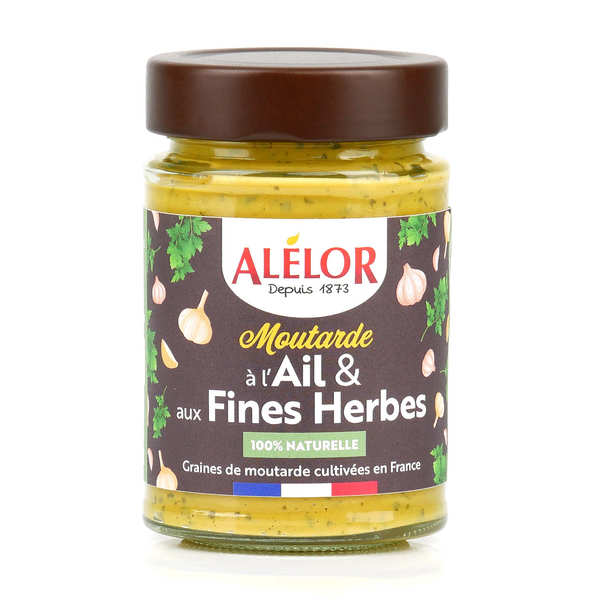 Garlic and herb mustard 100% natural - Alélor