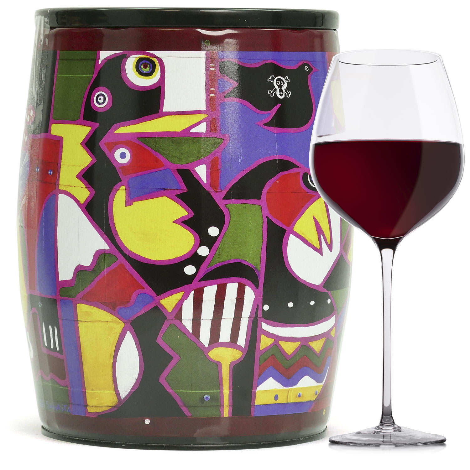 Puech Haut Le Benjamin in a Bib Art Red Wine - Paco Sagasta - Château ...