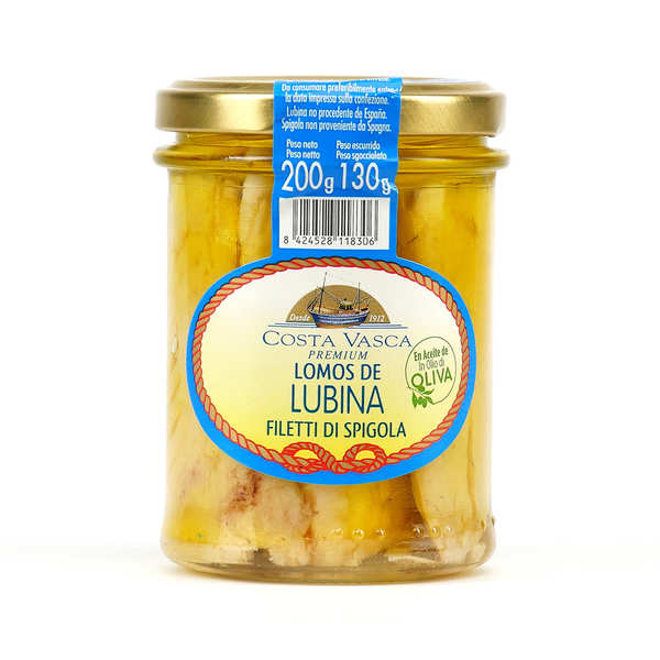 Sea Bass Fillets in Olive Oil - Costa Vasca