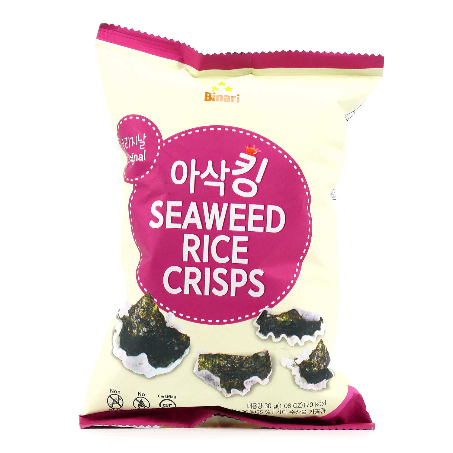 Snack of Gim Algae with Rice Original Flavor - Binari