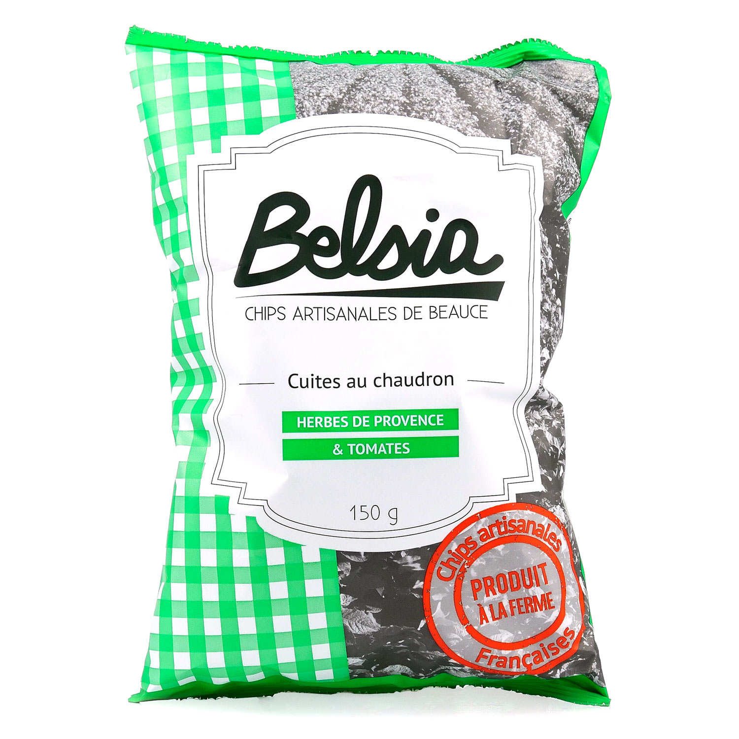 Chips artisanales de Beauce - Herbes de Provence et tomates - Belsia