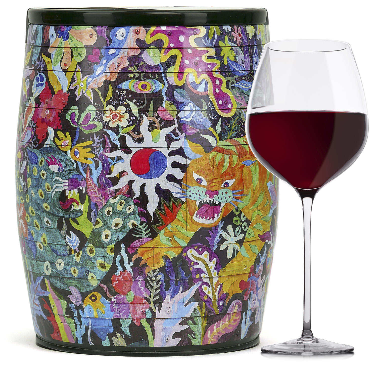 Puech Haut Le Benjamin in a Bib Art Red Wine - Bo-Yeon Han - Château ...