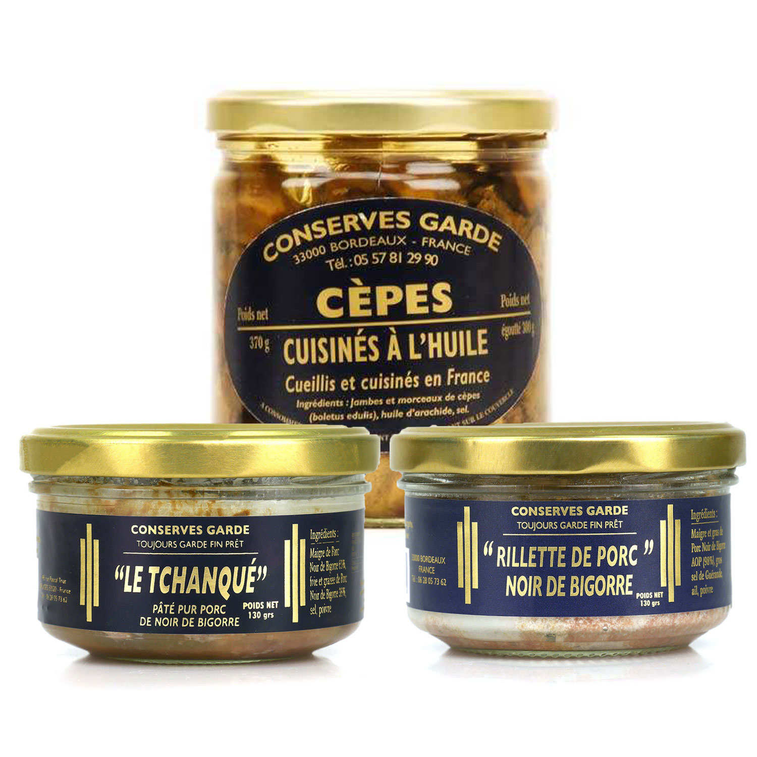Gourmet assortment of Bordeaux preserves Garde - Conserves Garde