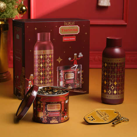 Organic Tsarevna gift set with Kusmi Tea flask - Kusmi Tea