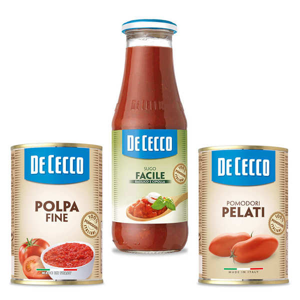 “Cecco’s Essentials” assortment with 100% Italian tomatoes - De Cecco