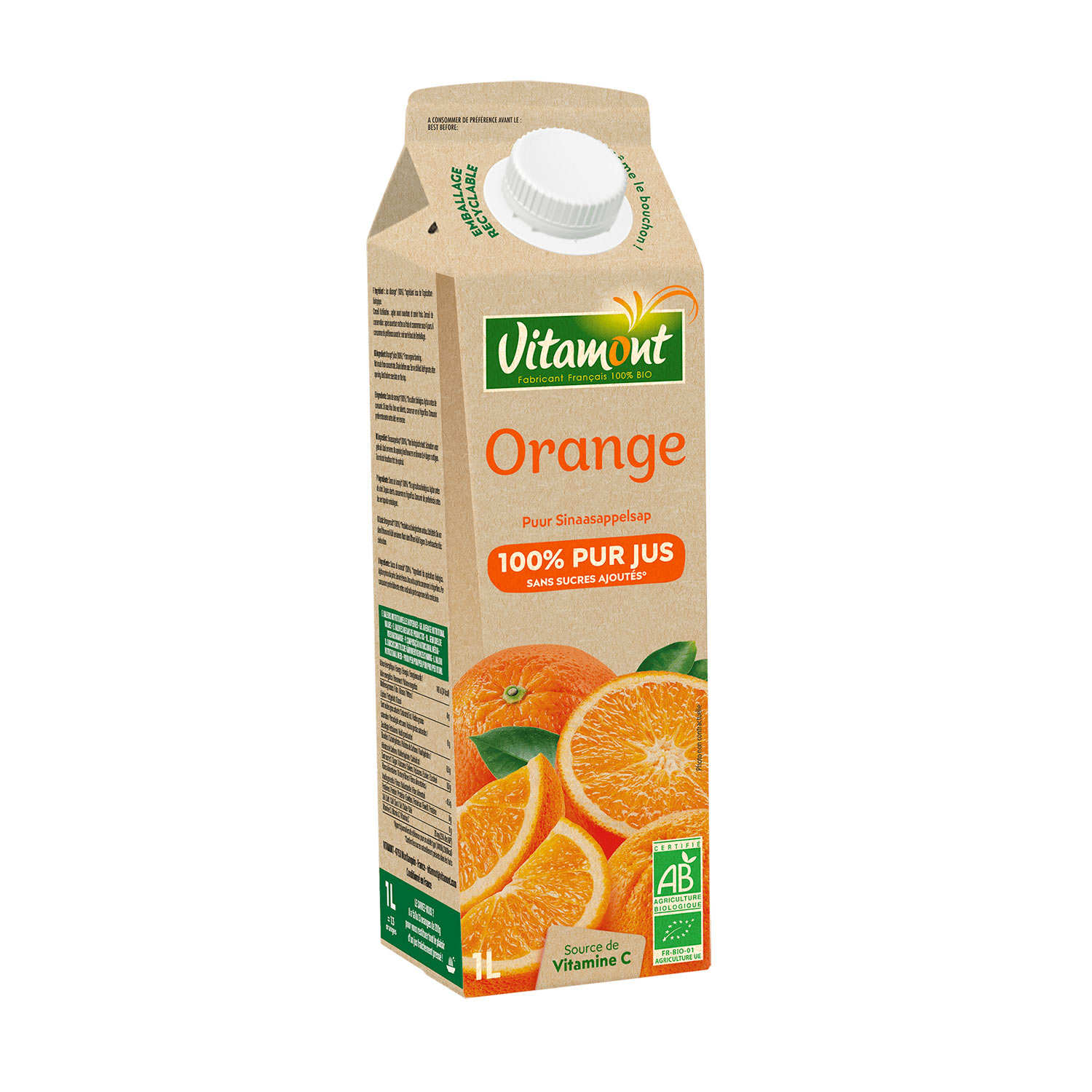 Pur jus d'Orange bio - Vitamont