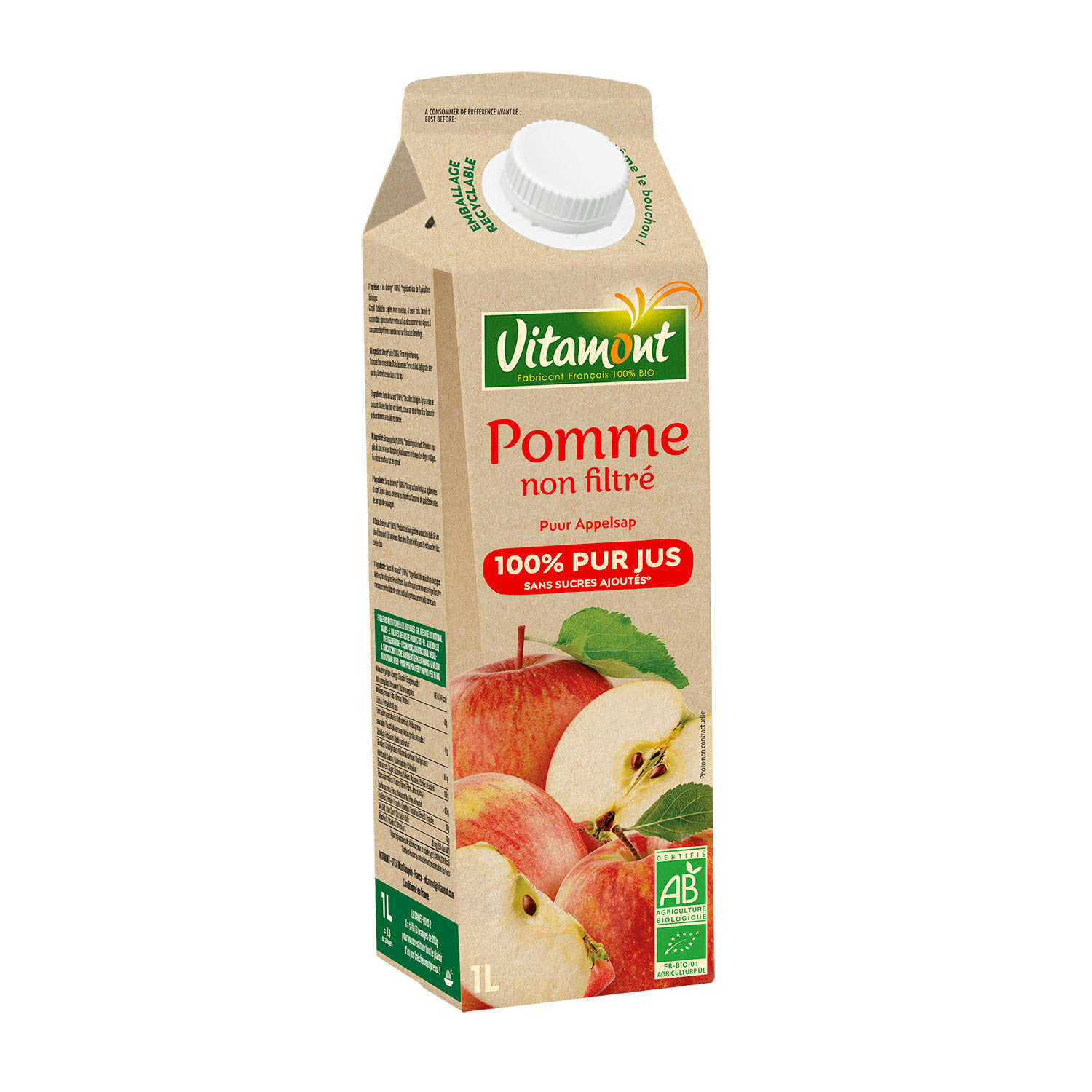 Pur jus de Pomme bio - Vitamont