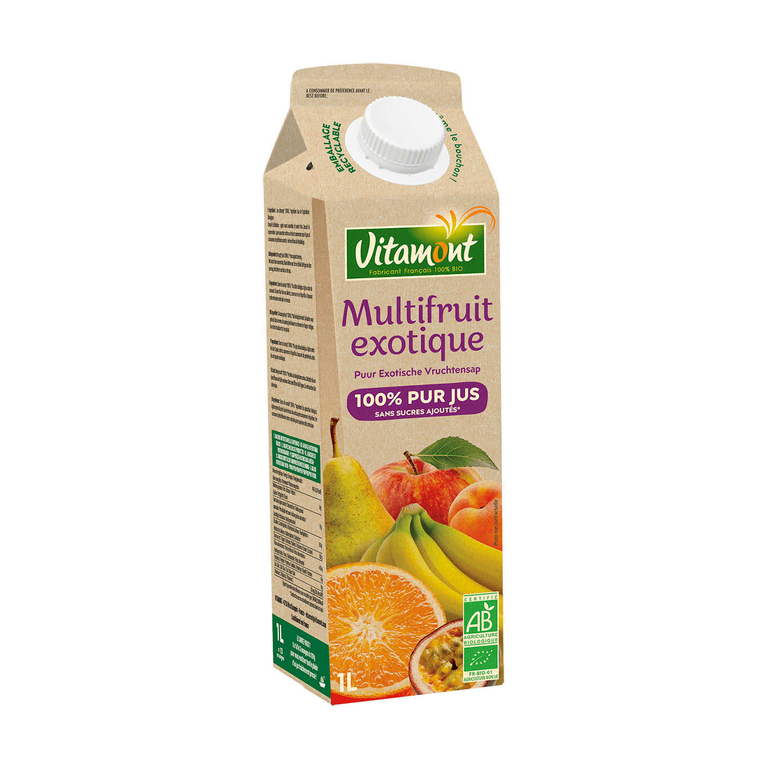 Pur jus Multifruits bio - Vitamont