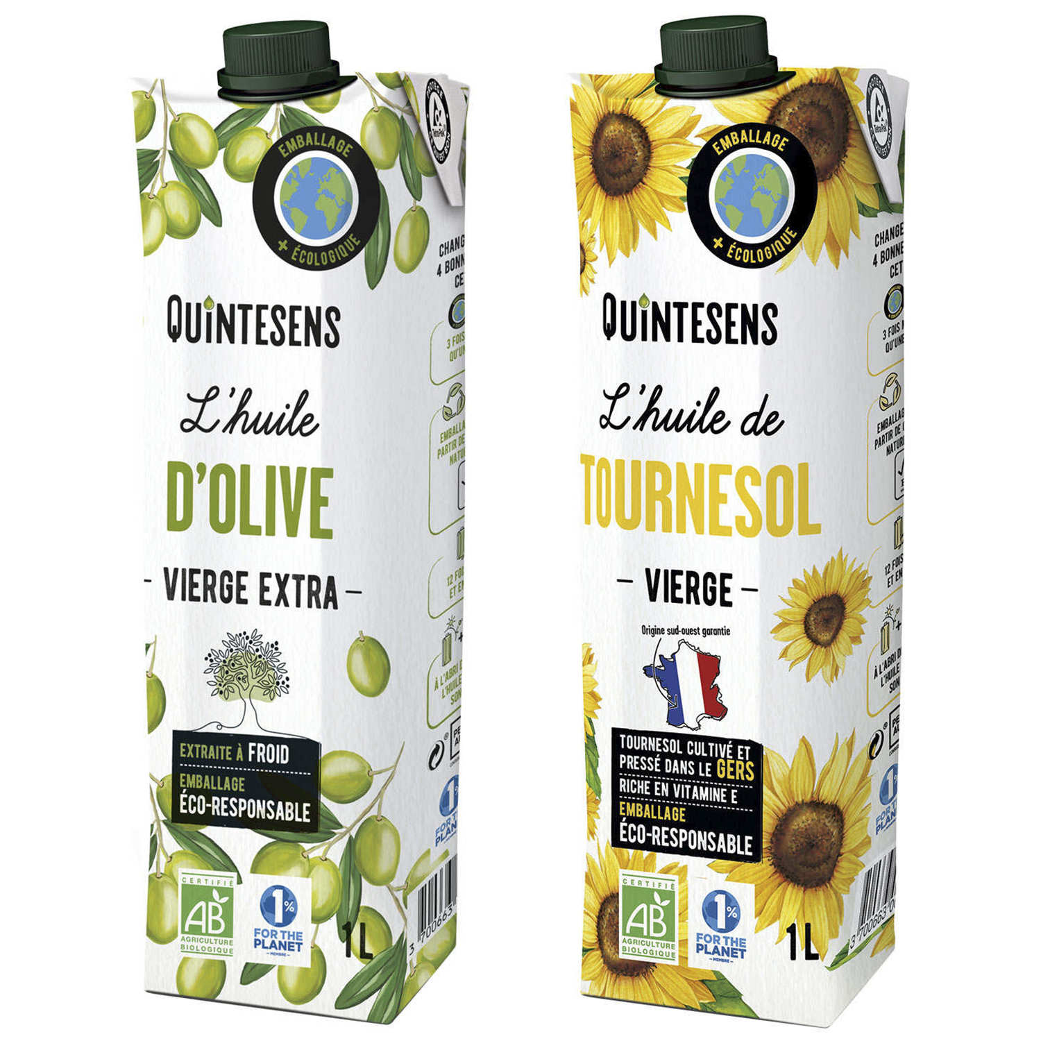 Everyday oils: organic olive and sunflower - Quintesens