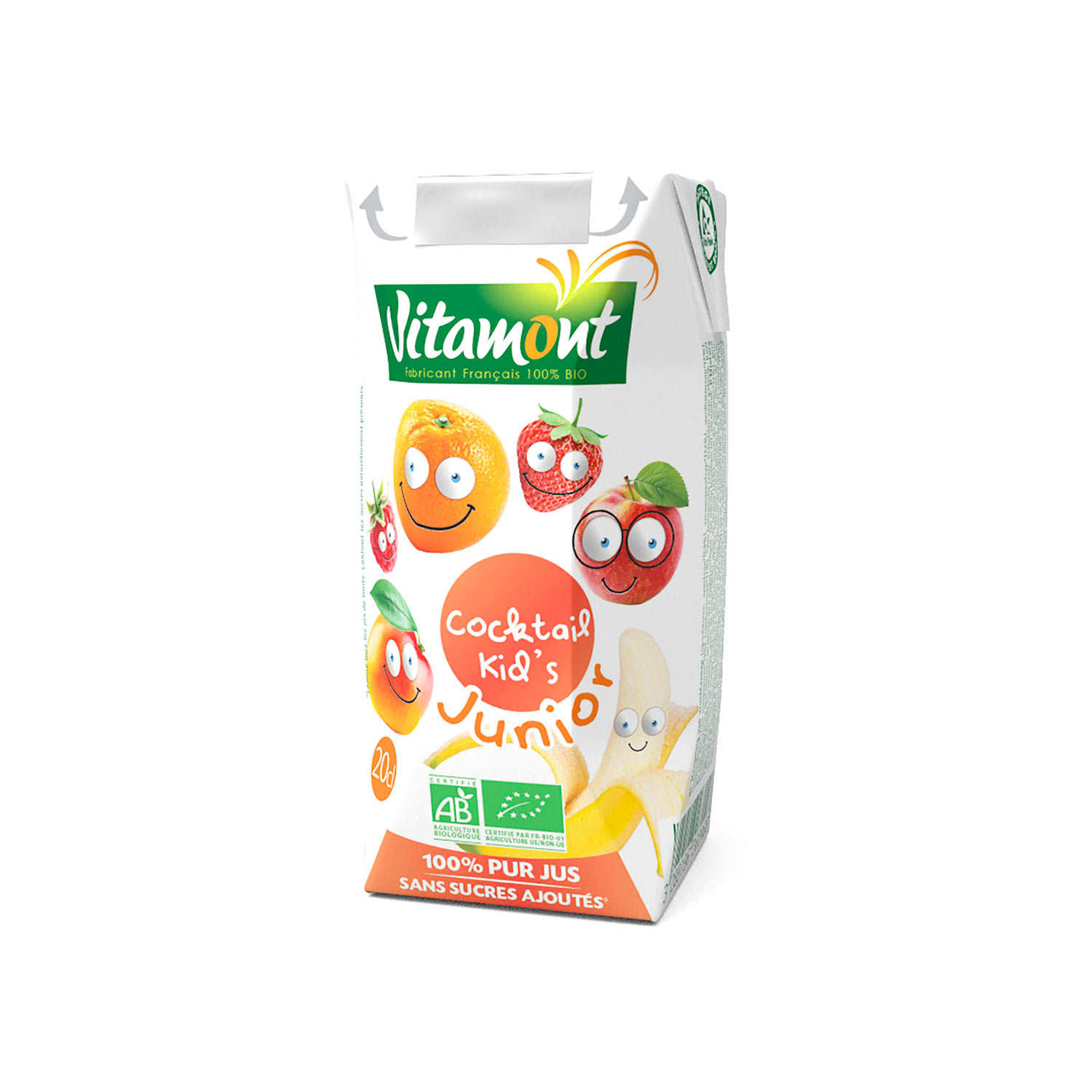 Briquette kid's de jus multifruits bio - Vitamont