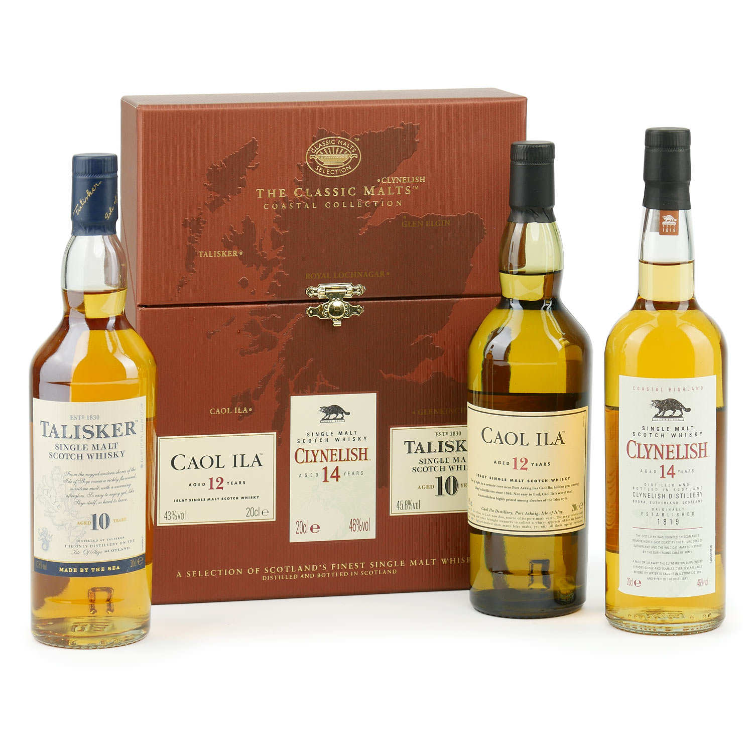 Coffret Whisky Single Malt Collector Coastal 3x20cl (Caol Ila, Talisker ...