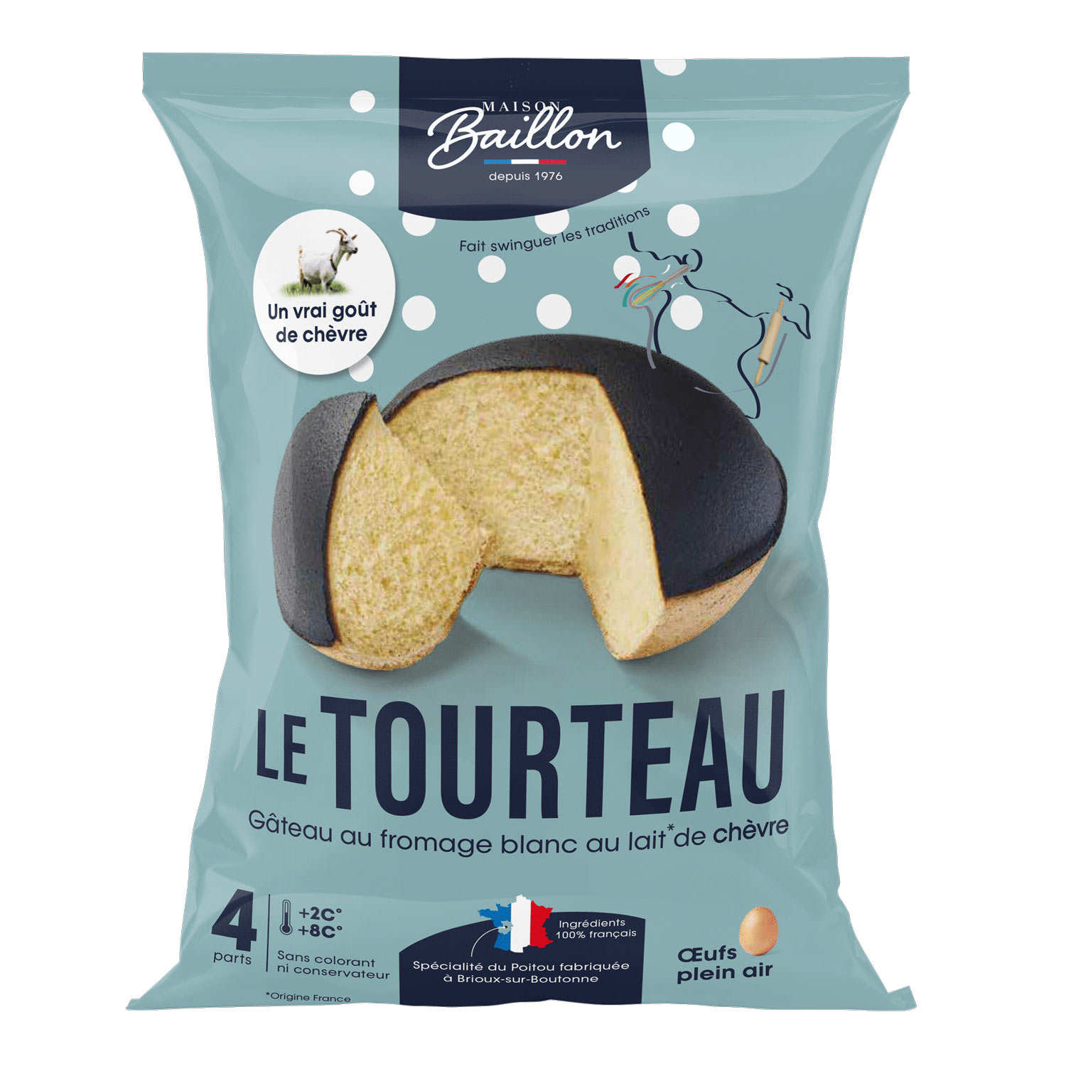 Tourteau au fromage blanc au lait de chèvre de Maison Baillon - Maison ...