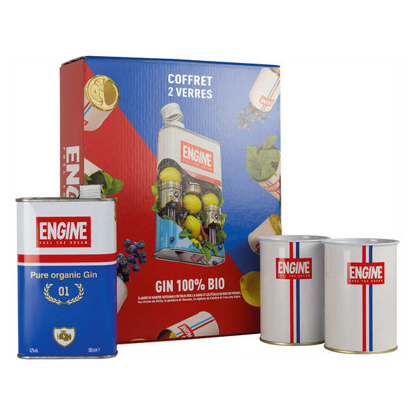 Gin Engine coffret cadeau 2 verres - Engine