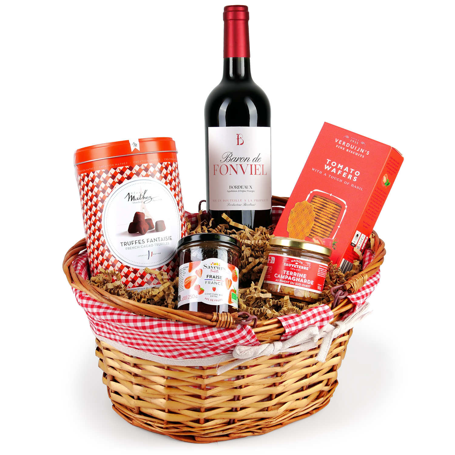 The lovely red hamper - BienManger Paniers Garnis