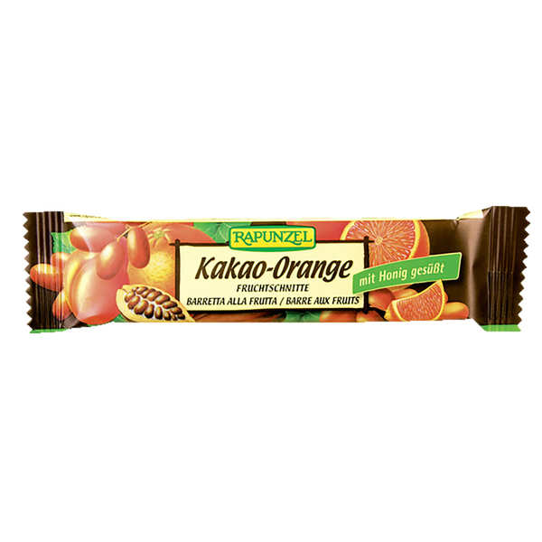Cocoa-orange fruit bar - Rapunzel