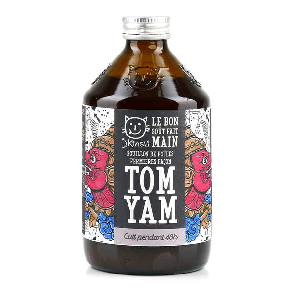 Bouillon de poulet fermier bio - Base pour Tom Yam - J.Kinski