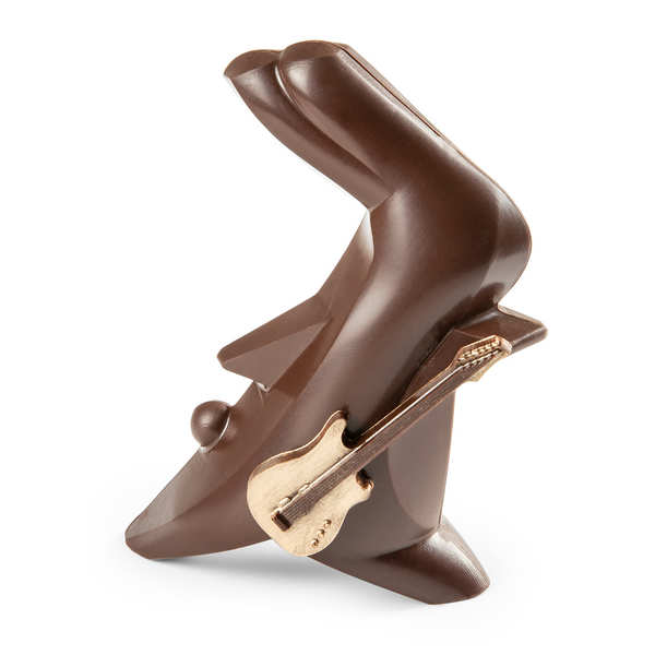 Easter Bunny Rock with Dark Chocolate 72%. - Cluizel