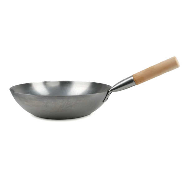 Iron Wok with Flat Bottom 33cm