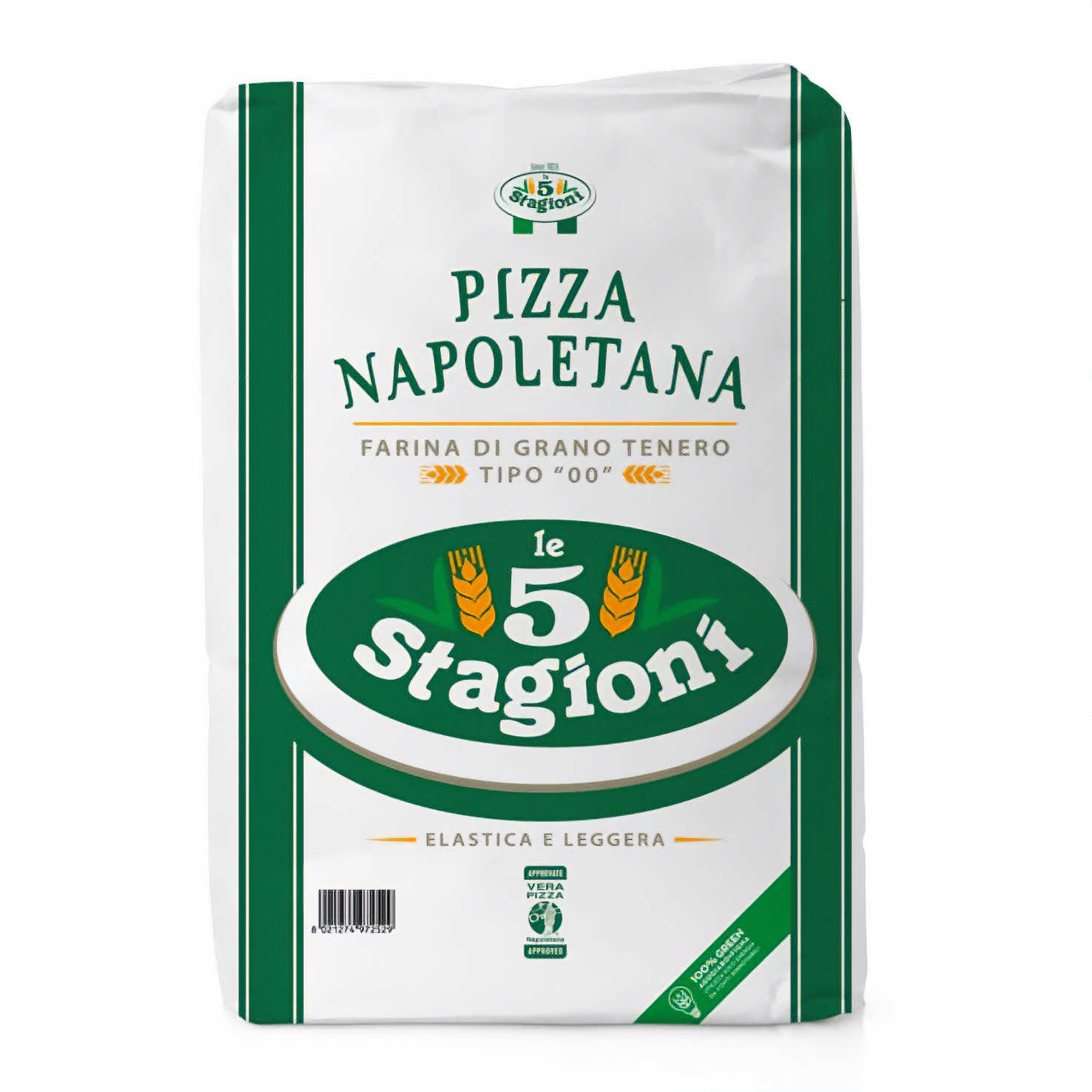 Neapolitan Green 5 Stagioni Pizza Flour type 00 W280 - Le 5 Stagioni