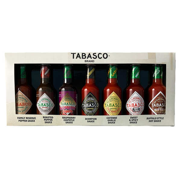 Hard to Find Tabasco Box - 7 flavors x 150ml - Mc Ilhenny - Tabasco brand