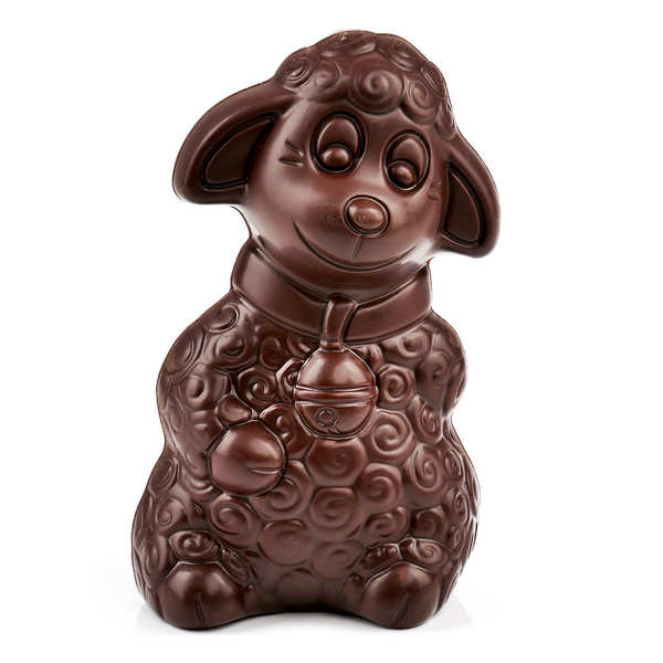 Organic Dark Chocolate Easter Lamb - Belledonne Chocolatier