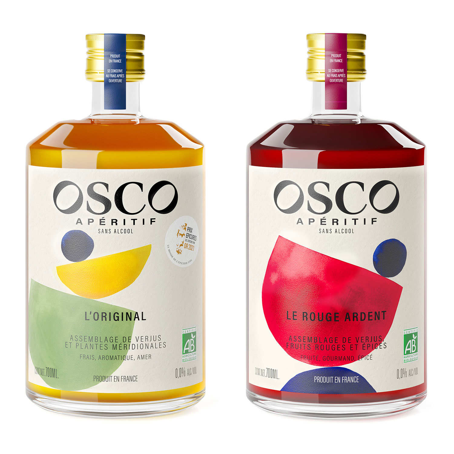 Assortiment découverte Osco - Base pour cocktails sans alcool bio - Osco
