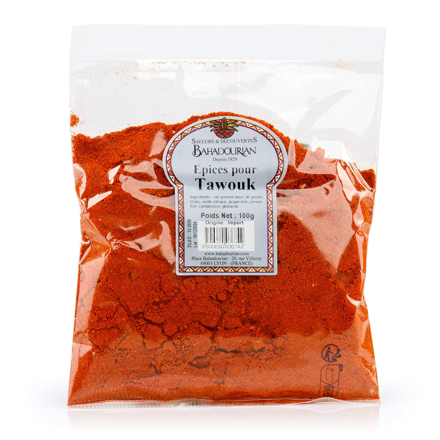 Red Tawouk - Lebanese spices - Bahadourian