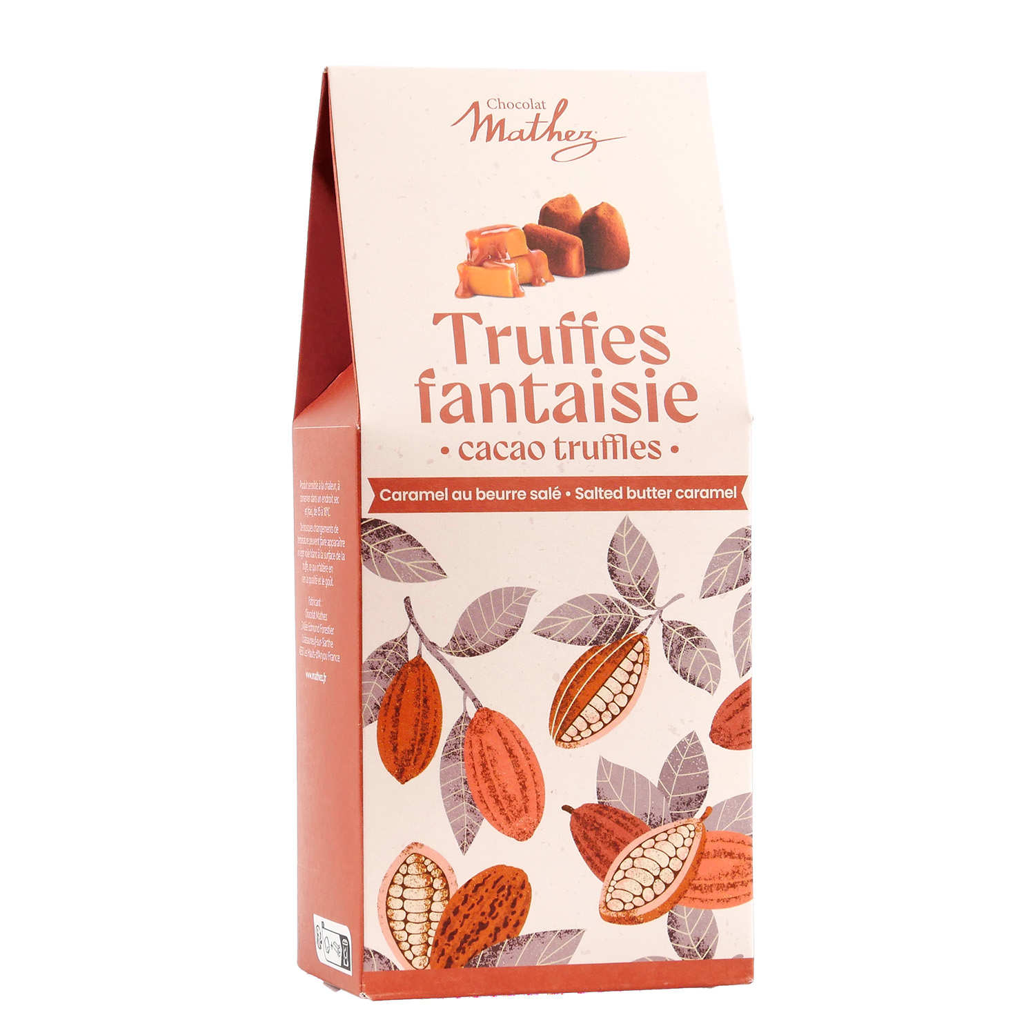 Organic Chocolate Truffles with salted caramel - Chocolat Mathez