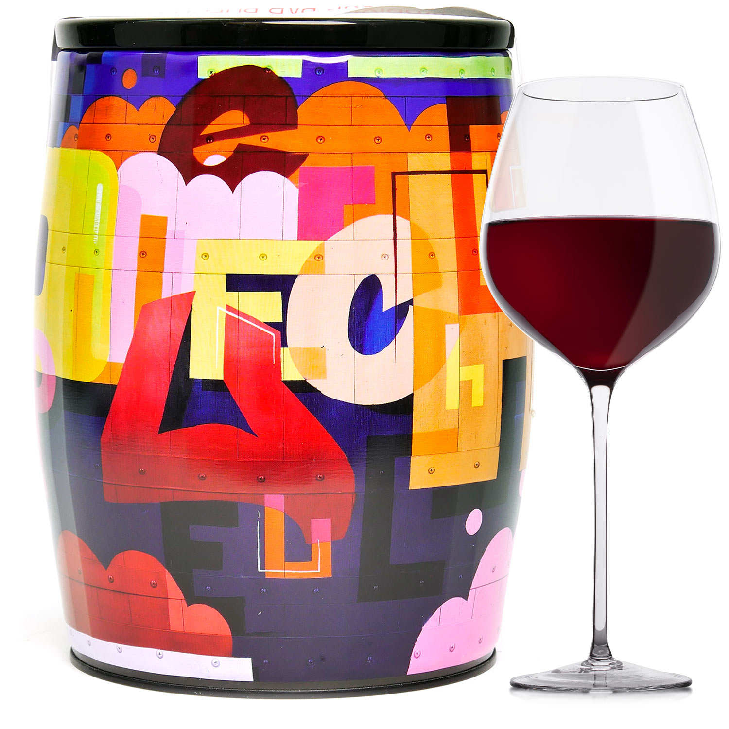 Puech Haut Le Benjamin in a Bib Art Red Wine - SEAF - Château Puech-Haut