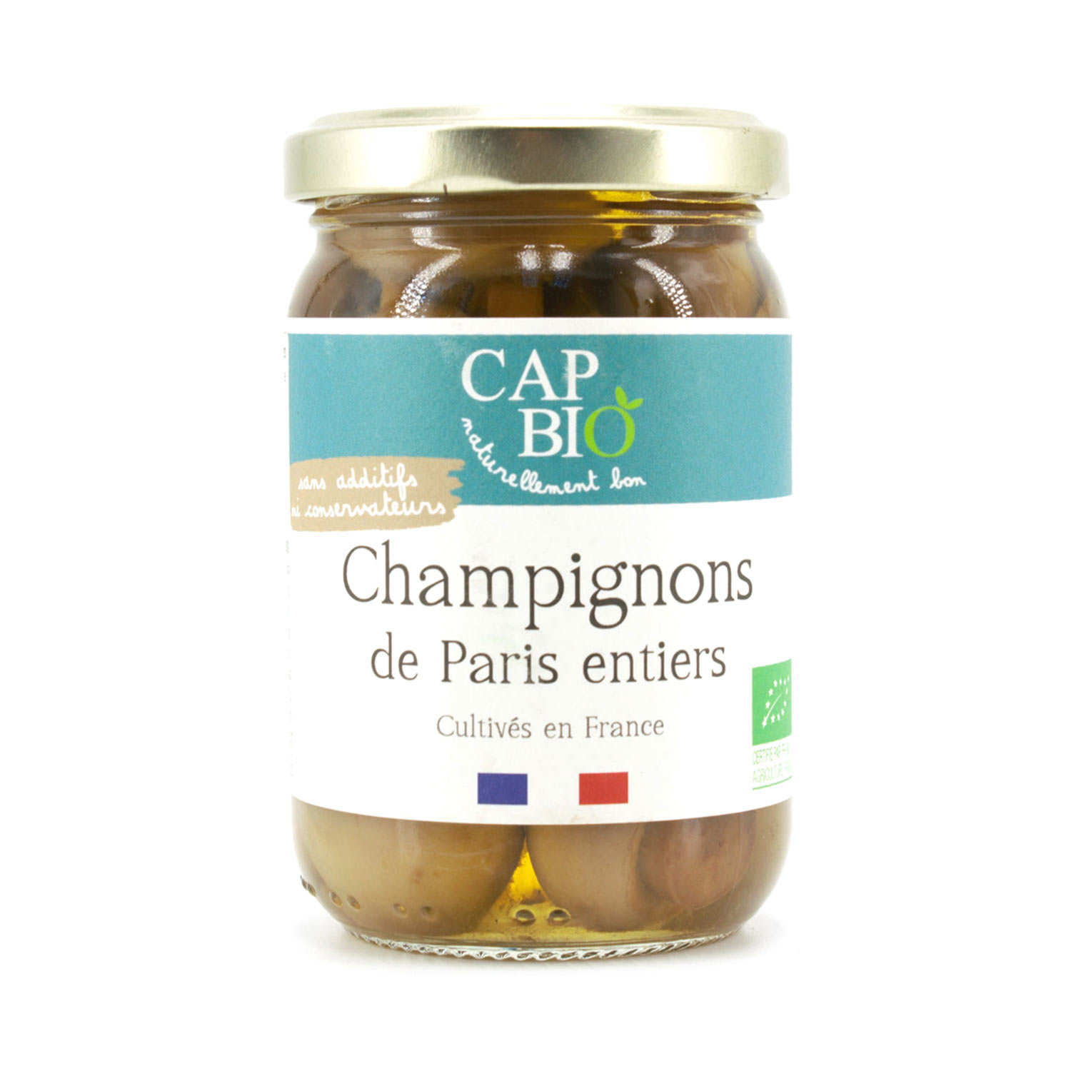 Champignons de Paris entiers bio - CAP BIO