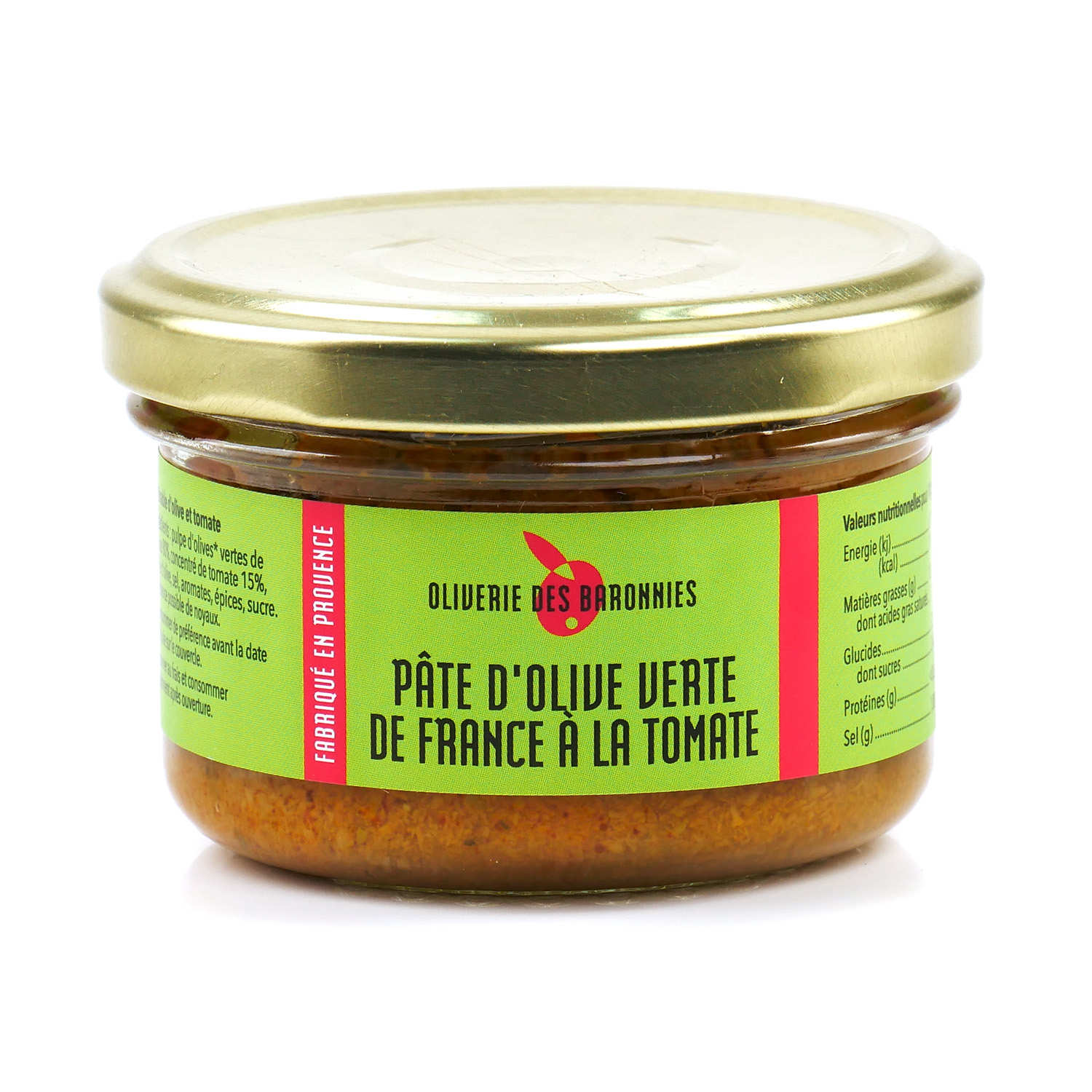 French green olive paste with tomato - Oliverie des Baronnies
