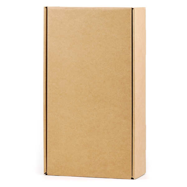 Carton kraft pour 2 bouteilles de vin