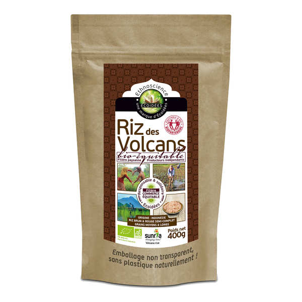 Organic and Fair Trade Javanese Volcano Rice - Volcano - Ecoidées