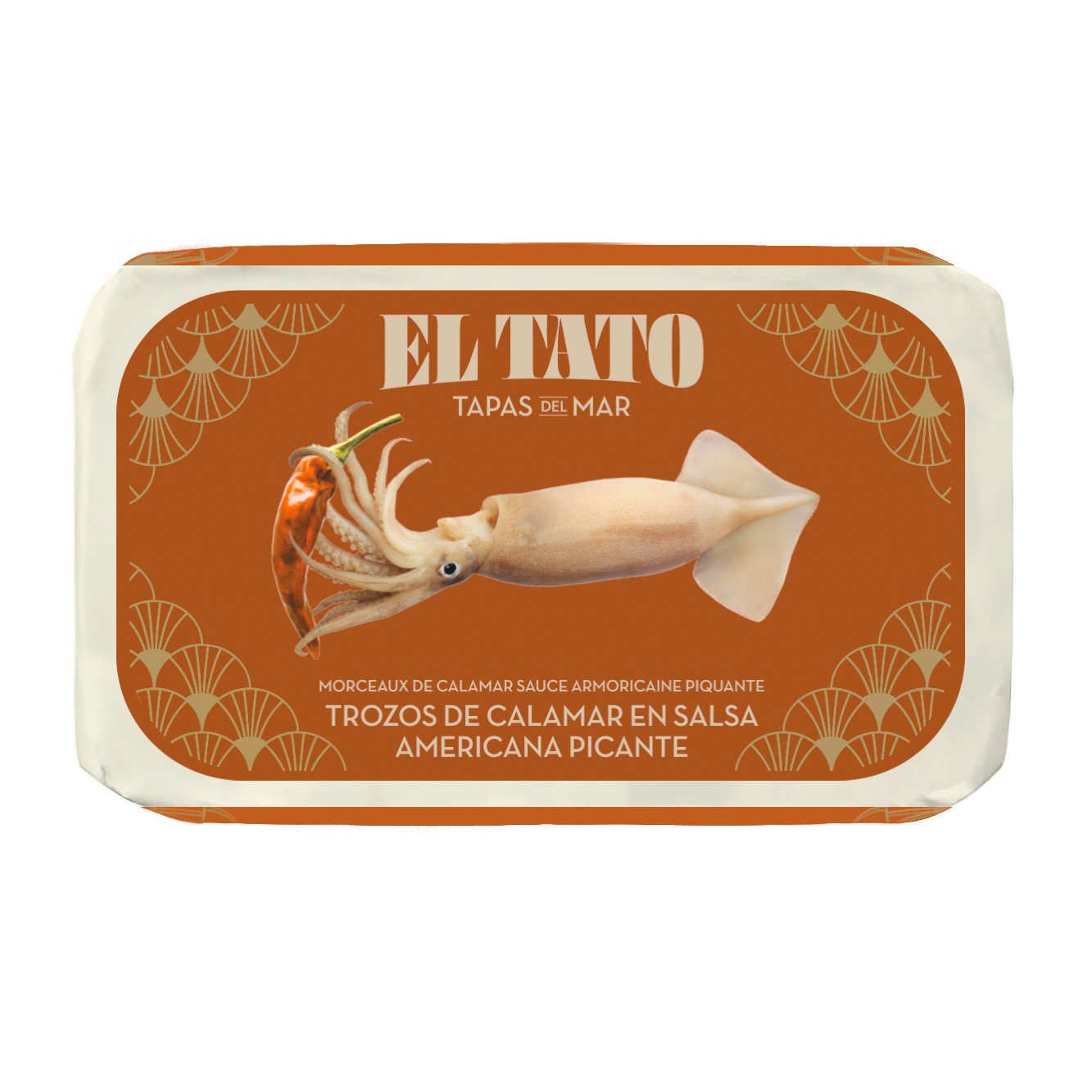 Pieces of squid with spicy Armorican sauce - El Tato