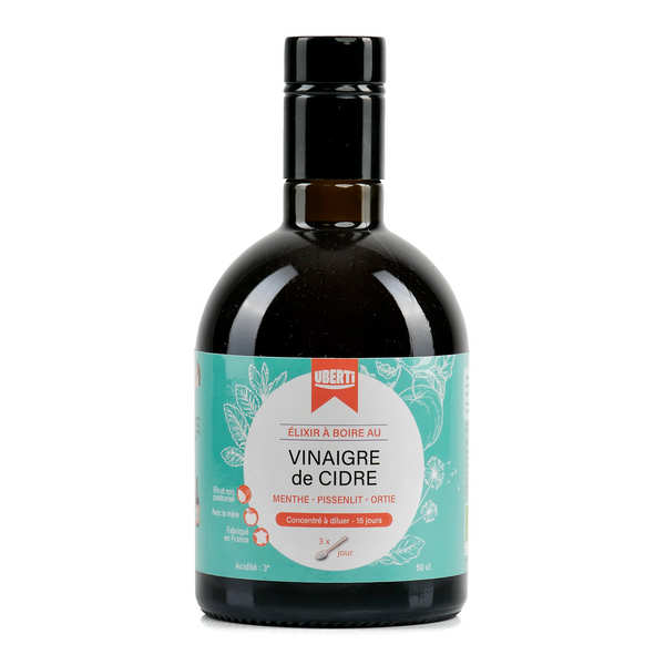 Uberti elixir to drink cider vinegar - Mint - Dandelion - Nettle - Uberti