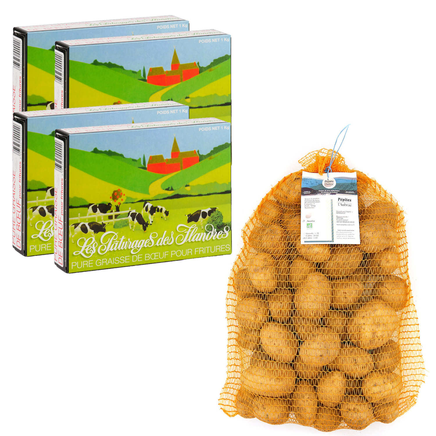 Assortment for homemade fries - Les Pâturages des Flandres