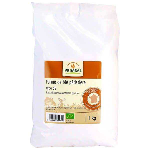 ORGANIC T55 wheat pastry flour - Priméal