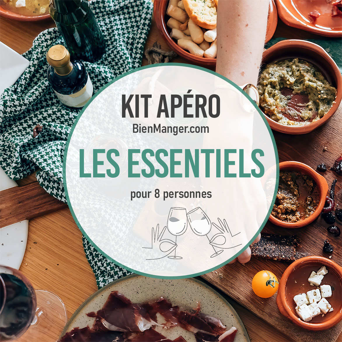 Aperitif kit - The Essentials for 8 people