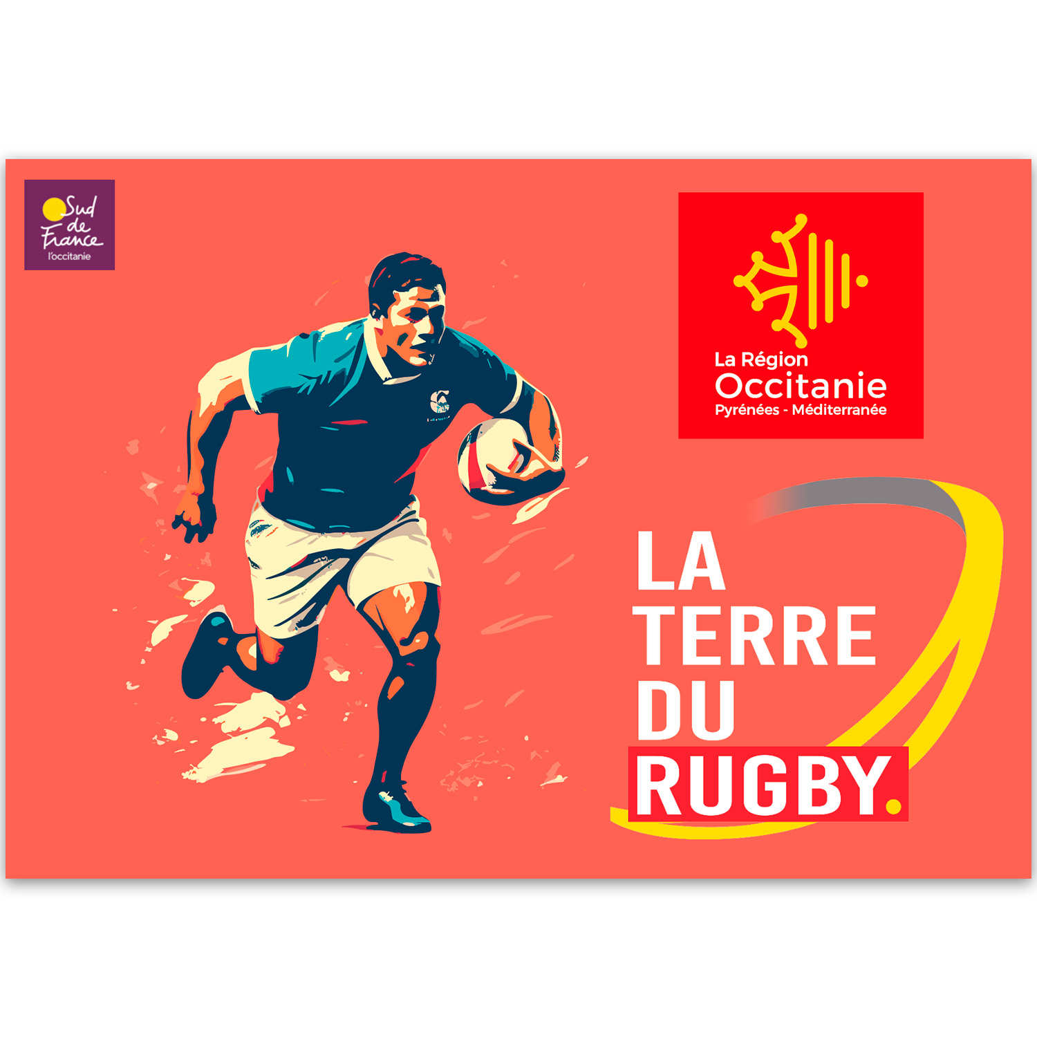 Sticker "The Land of Rugby"