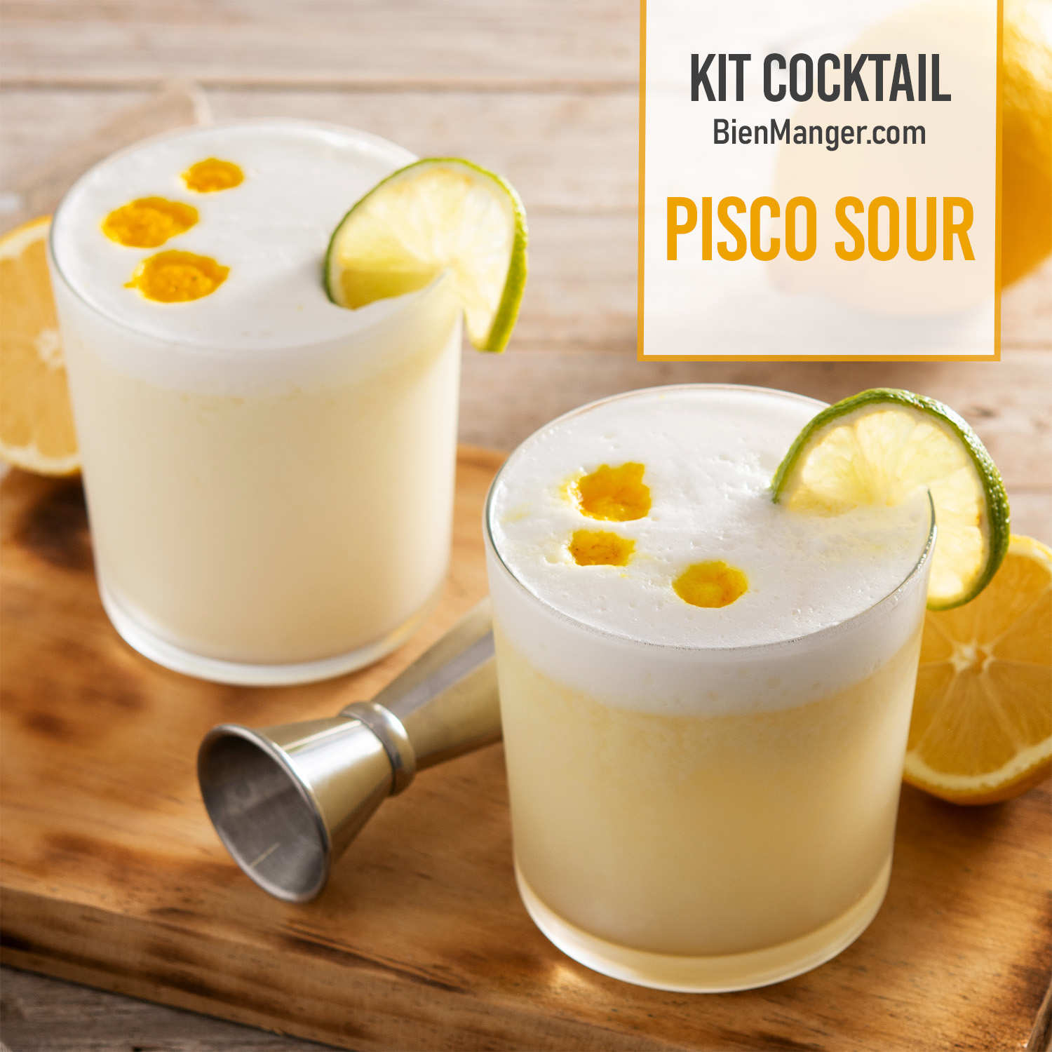 Pisco Sour - Kit cocktail