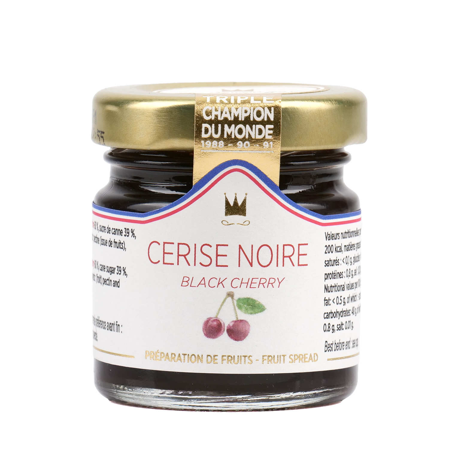Mini confiture de cerise noire - Francis Miot - Maison Francis Miot