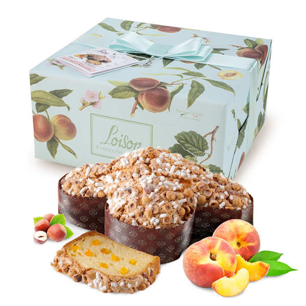 Easter dove with peach and Piedmont hazelnuts - 500g - Loison