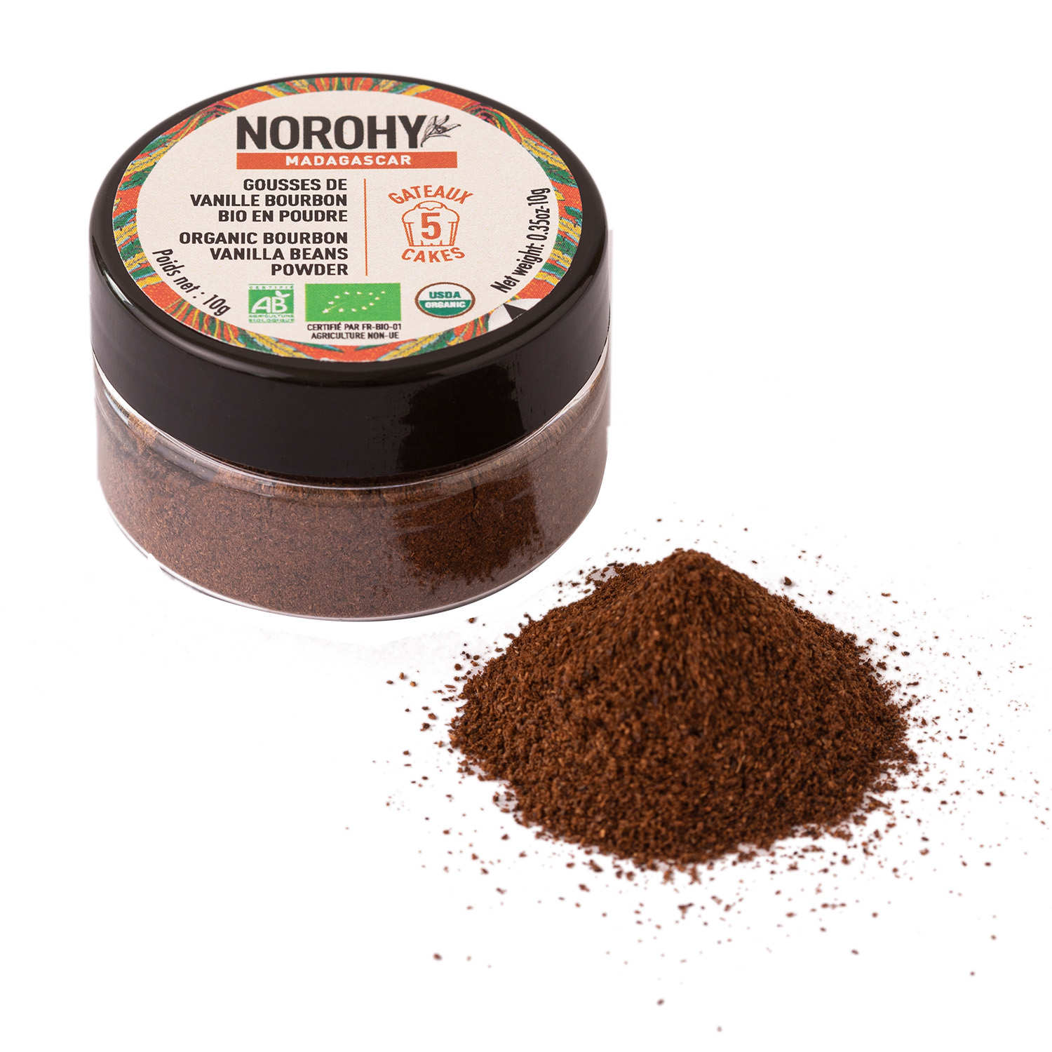 Organic bourbon vanilla pods powder - Norohy