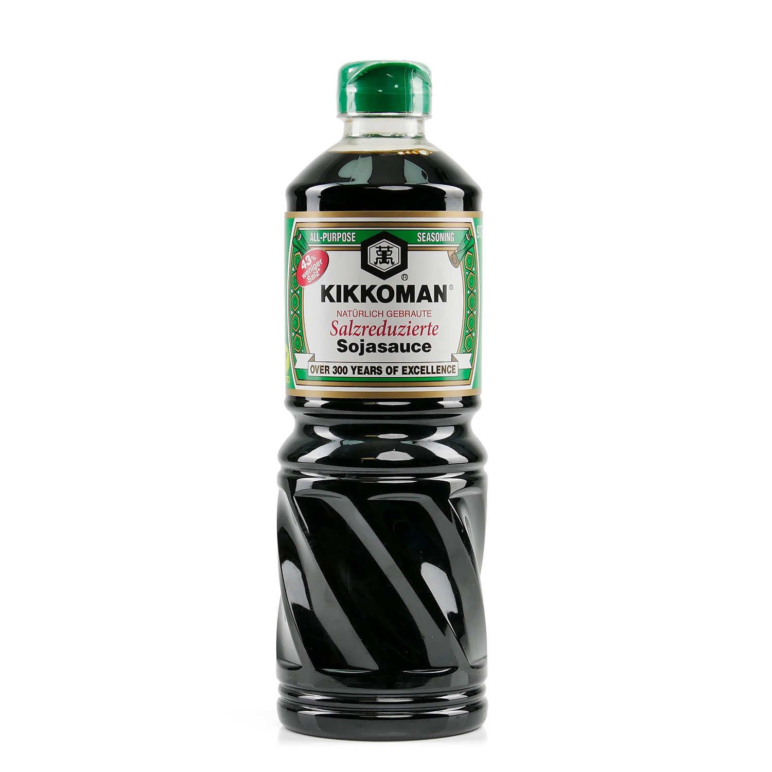 Kikkoman Less Salty Soy Sauce - Large Bottle - Kikkoman