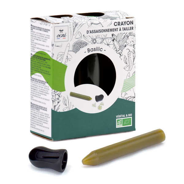 Crayon d'assaisonnement à tailler - Basilic bio - OCNI Factory