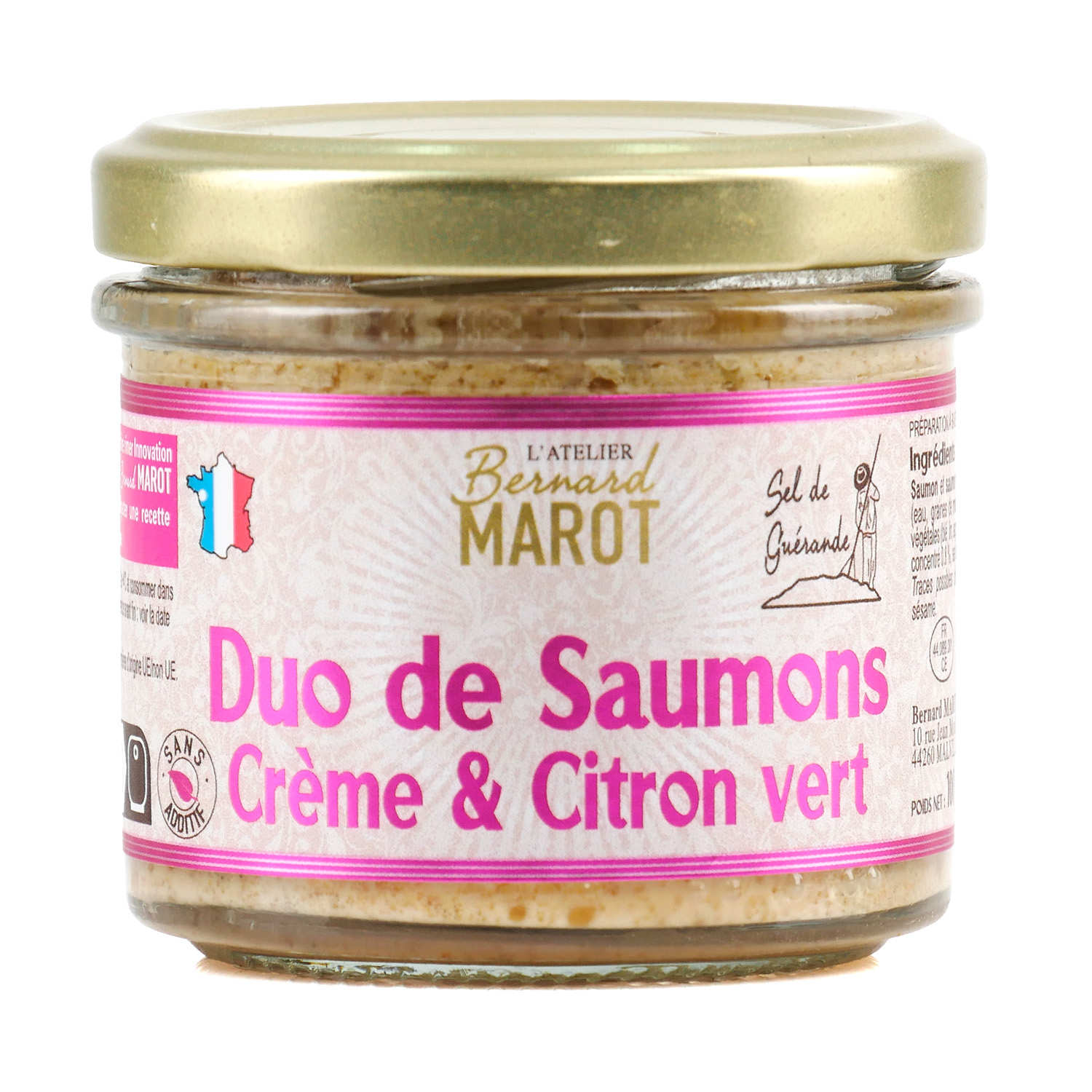 Duo de saumons à la crème et citron vert à tartiner - Bernard Marot